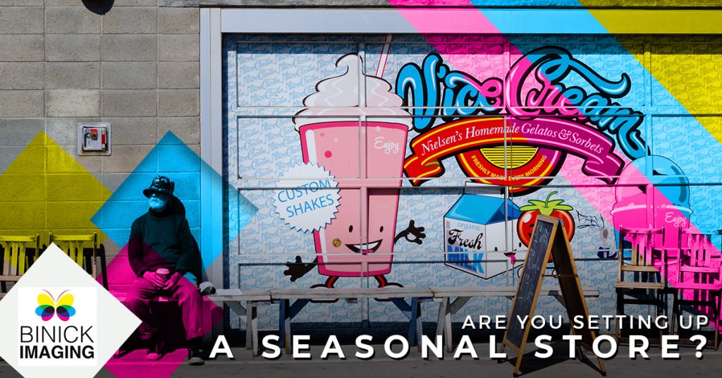 Large Format Printing Miami: Setting Up a Seasonal Store